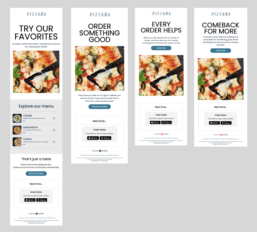 What emails do my diners receive as part of my automated email marketing? - ChowNow