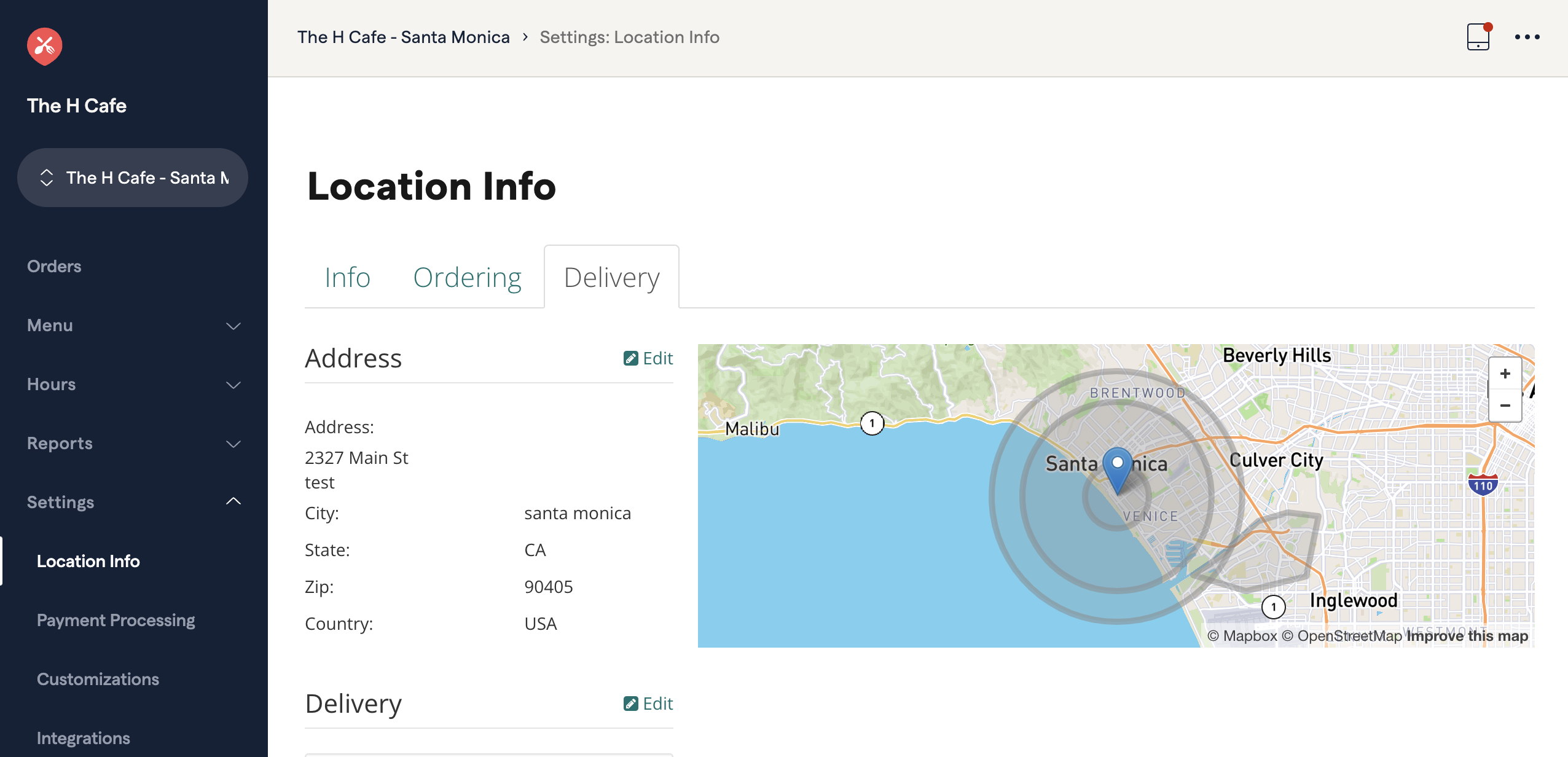 How do I change my delivery zones, fees, or hours? - ChowNow