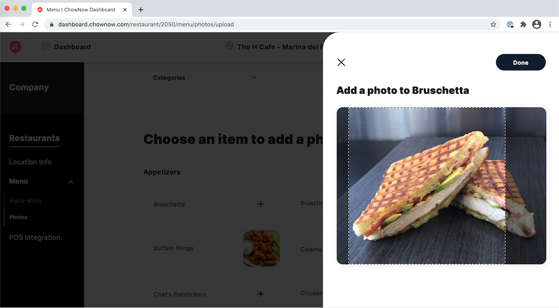 How do I add photos to my menu items? - ChowNow