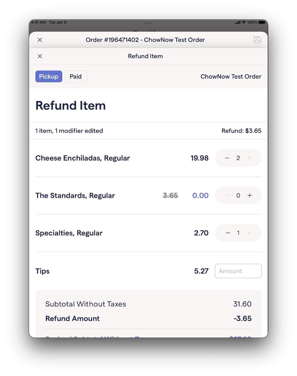 How do I refund an order on the ChowNow Business Manager app? - ChowNow