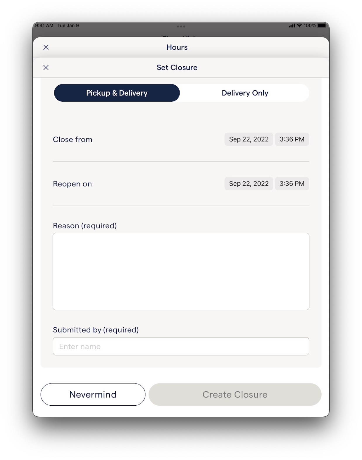 How do I adjust my hours on the ChowNow Business Manager app? - ChowNow