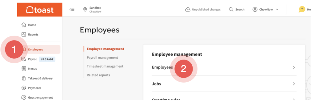 How do I share Toast Dashboard access with ChowNow? - ChowNow