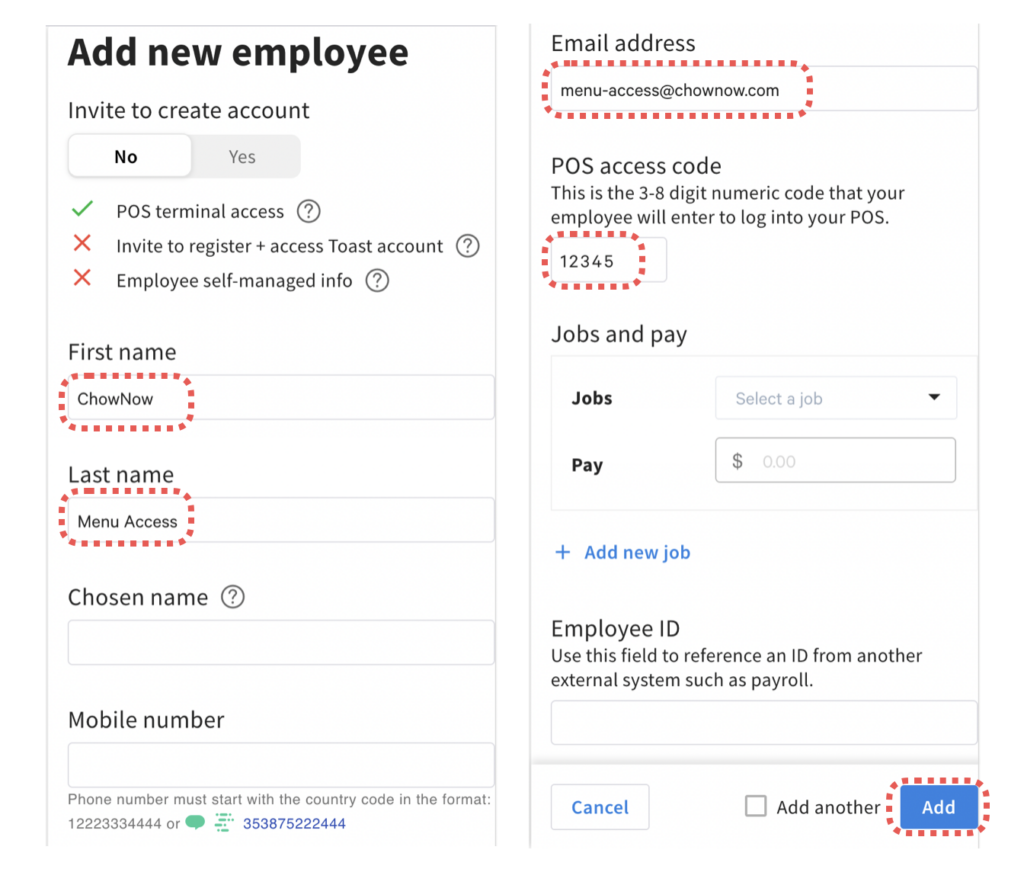 How do I share Toast Dashboard access with ChowNow? - ChowNow