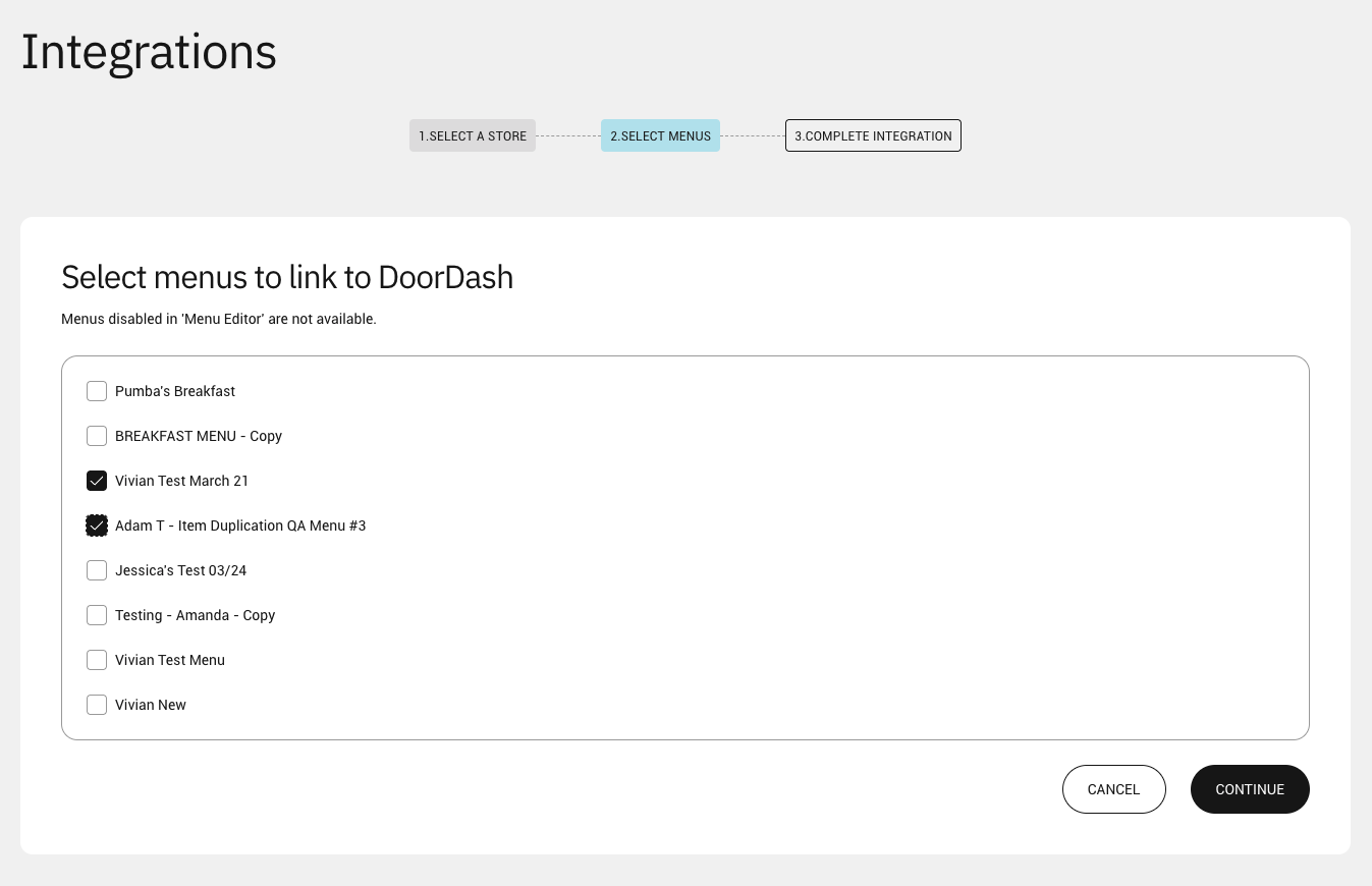 How to integrate with DoorDash - ChowNow